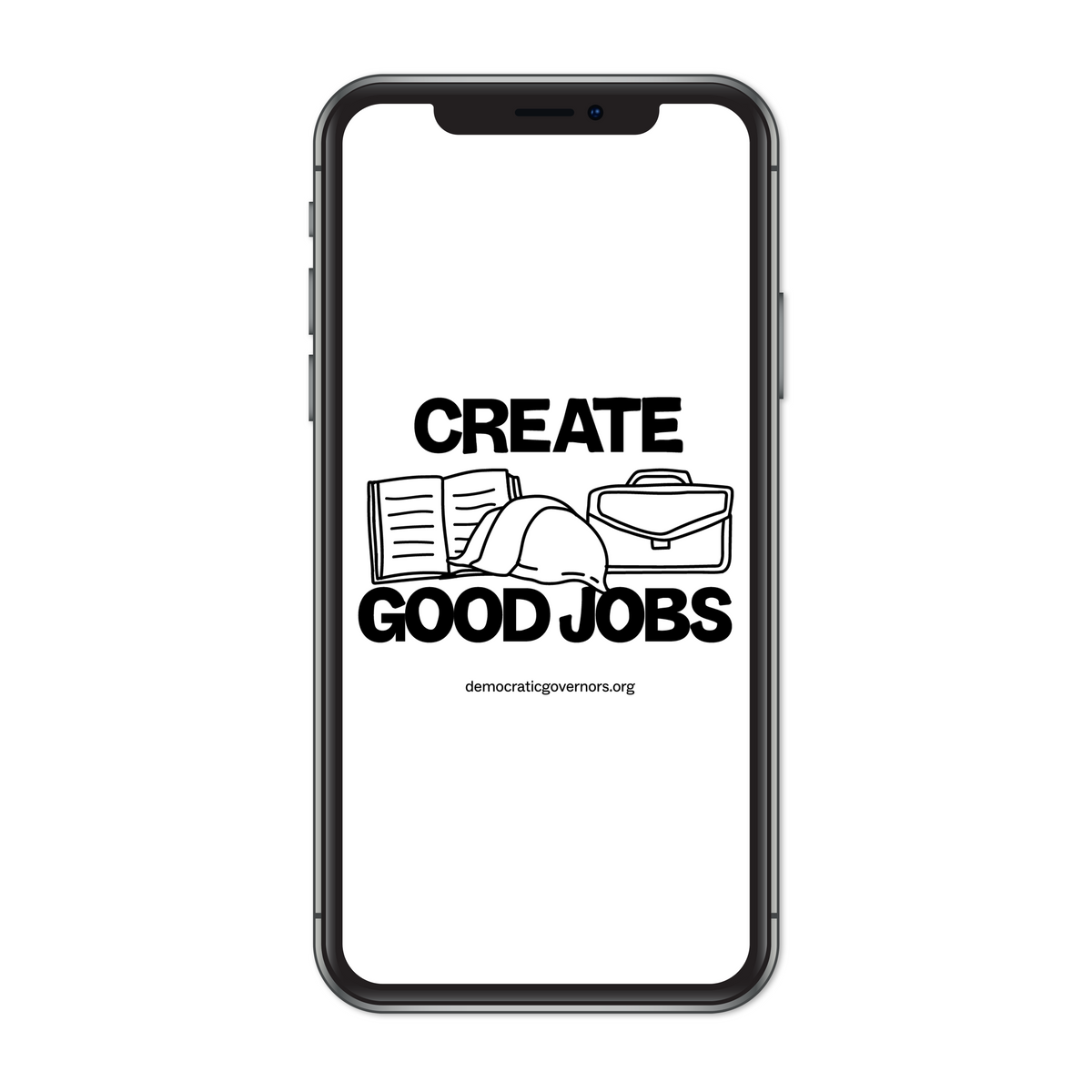Free Create Good Jobs Phone Background – DGA Store