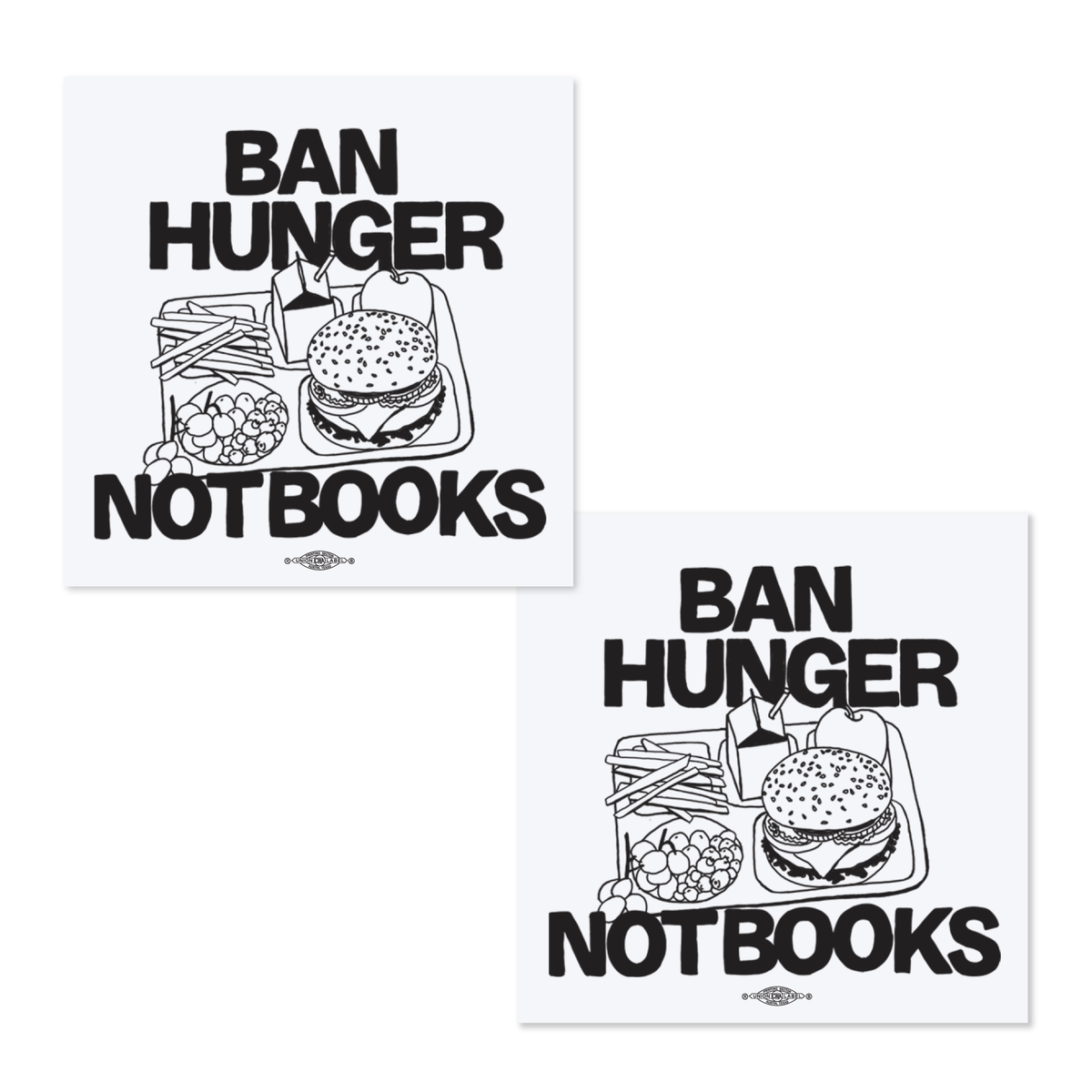 Ban Hunger, Not Books Sticker – DGA Store