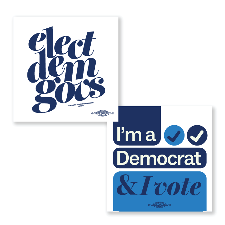 Elect Dem Govs Sticker Pack – DGA Store
